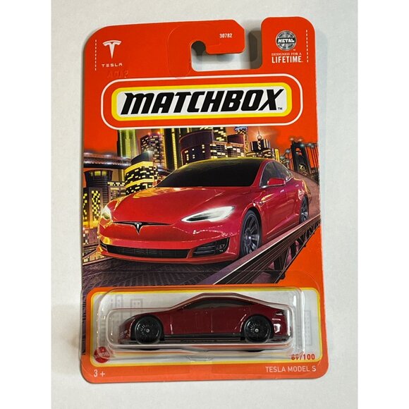 MATCHBOX | Toys | Matchbox Car Tesla Model S Toy Vehicle Race Cars 64 ...